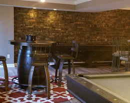 Whiskey Barrel Stave Wall Panels – The Antique Barrel Collection